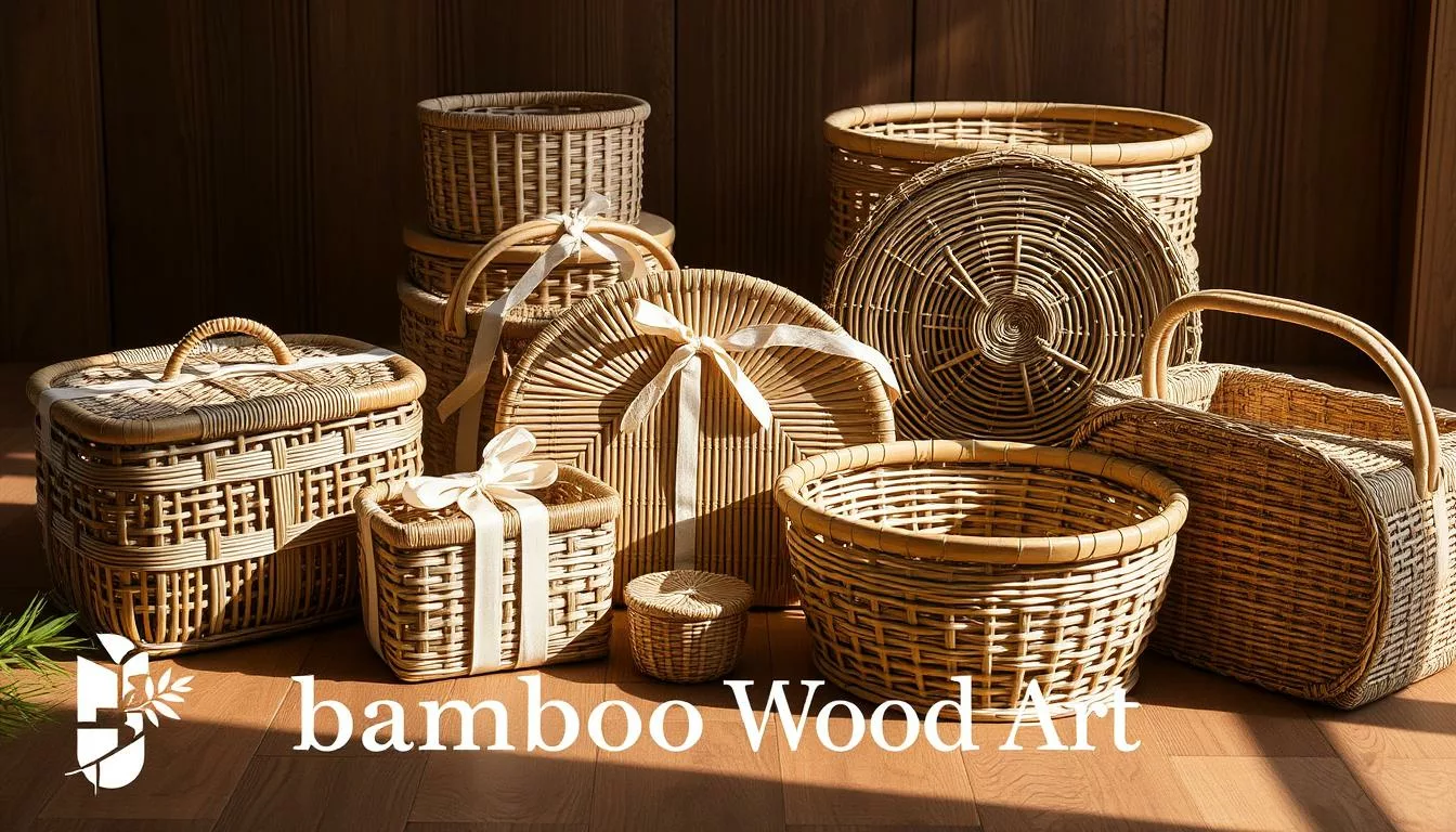 Beautiful Handmade Bamboo Baskets for Gift Packaging
